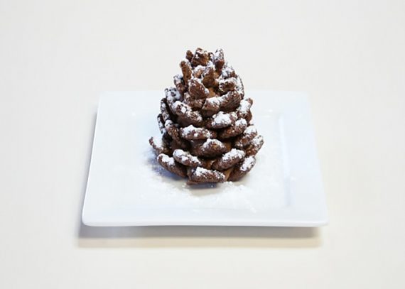 Quick + Easy Snowy Chocolate Pinecones Recipe | Handmade Charlotte