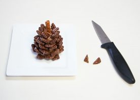 Quick + Easy Snowy Chocolate Pinecones Recipe | Handmade Charlotte