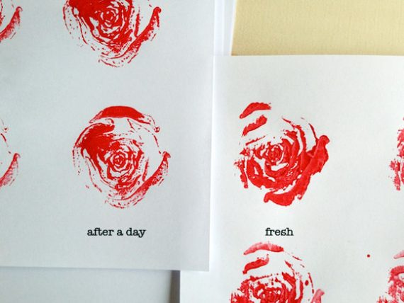 DIY Fruit & Veggie Stamped Origami Boxes | Handmade Charlotte