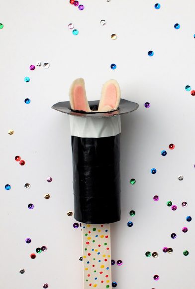 DIY Rabbit In The Hat Pop-Up Puppet | Handmade Charlotte