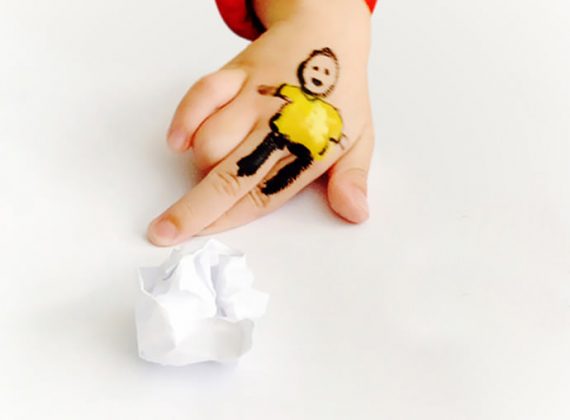 Painted Soccer Player Hand Puppet | Handmade Charlotte