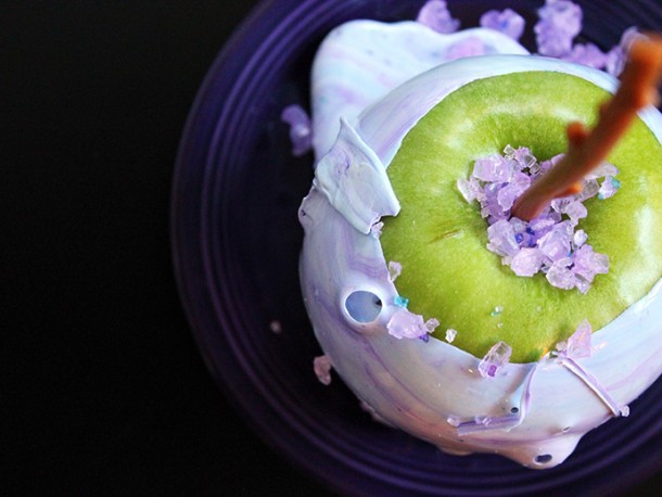 Magnificently Marbled Rock Candy Apples | Handmade Charlotte