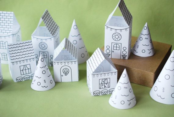 Create Christmas Memories with a Printable Village | Handmade Charlotte
