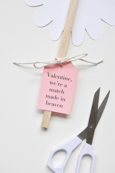 Giant Matchstick Valentine | Handmade Charlotte