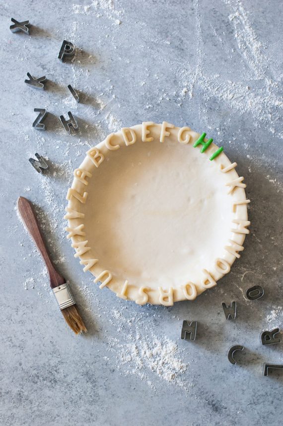 Alphabet Pie Crust Tutorial | Handmade Charlotte