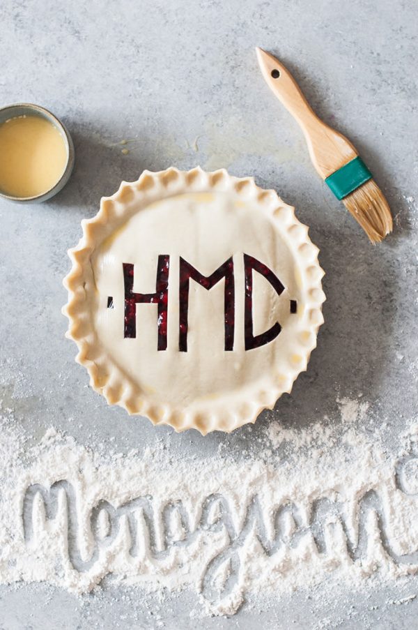 Monogrammed Pie Crust Tutorial | Handmade Charlotte