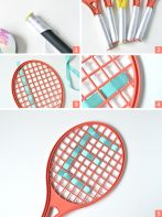 DIY Tennis Racquet Decor | Handmade Charlotte