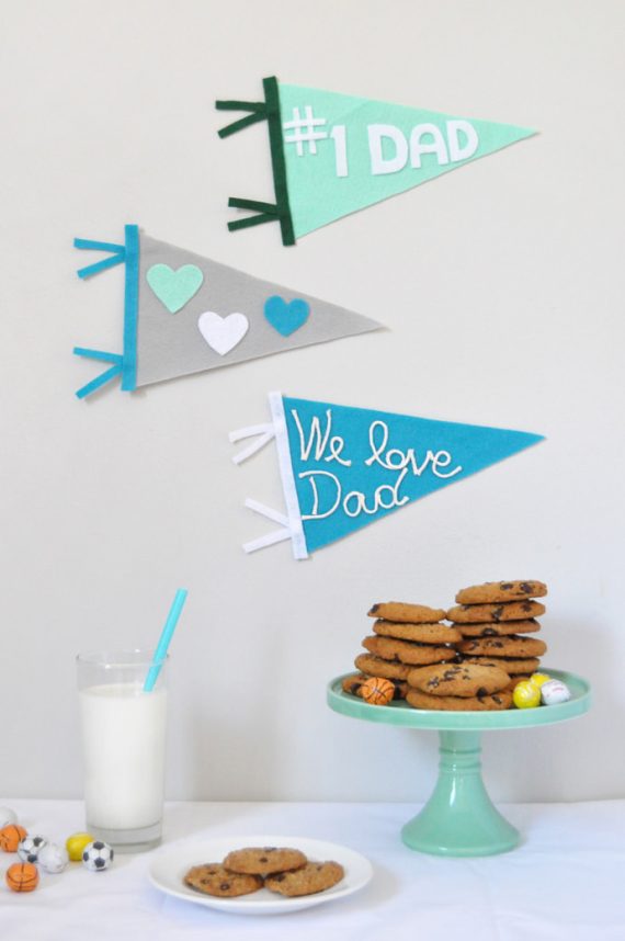 Father's Day Felt Pennants | Handmade Charlotte