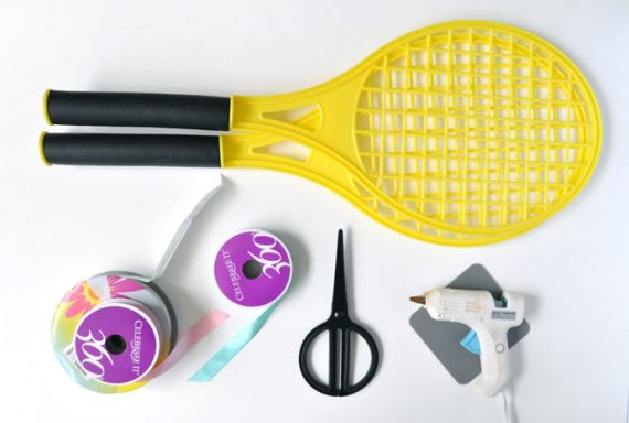 DIY Tennis Racquet Decor | Handmade Charlotte