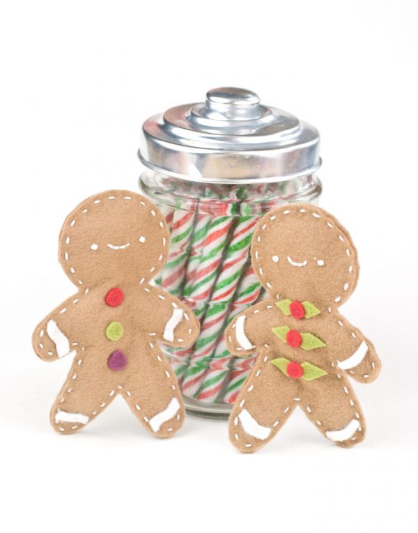 DIY Posable Felt Gingerbread People | Handmade Charlotte