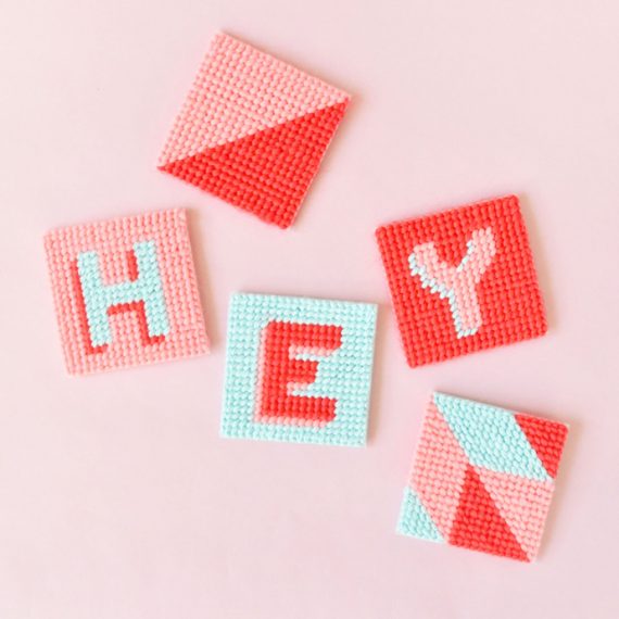 Yarn Cross Stitch Tags | Handmade Charlotte