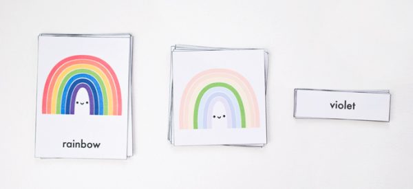 Printable Rainbow Color Matching Cards | Handmade Charlotte
