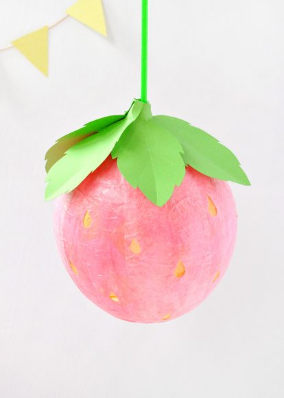 Mod Podge Strawberry Lantern | Handmade Charlotte