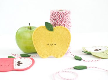Kawaii Autumn Apple Garland | Handmade Charlotte