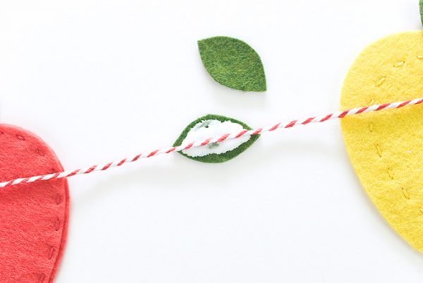 Kawaii Autumn Apple Garland | Handmade Charlotte