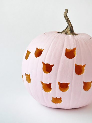 DIY Cat Drilled Pumpkins | Handmade Charlotte