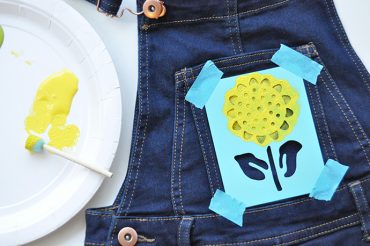 DIY Stencilled Overalls | Handmade Charlotte
