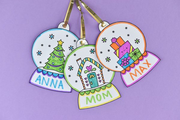Printable Snow Globe Gift Tags | Handmade Charlotte