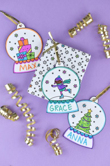 Printable Snow Globe Gift Tags | Handmade Charlotte