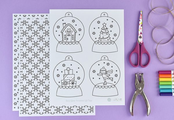 Printable Snow Globe Gift Tags | Handmade Charlotte