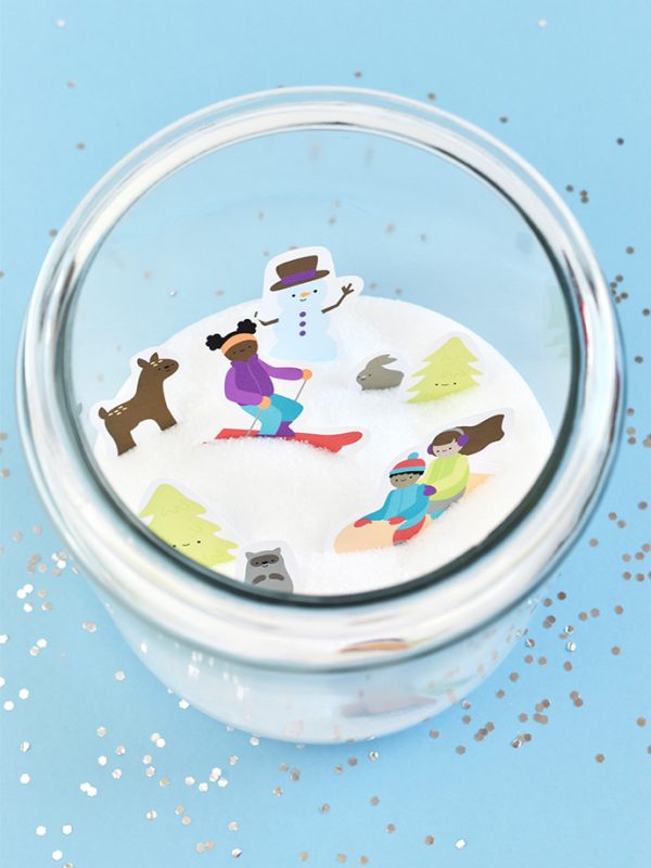 Printable Snow Scene Terrarium | Handmade Charlotte