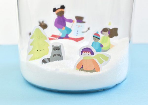 Printable Snow Scene Terrarium | Handmade Charlotte