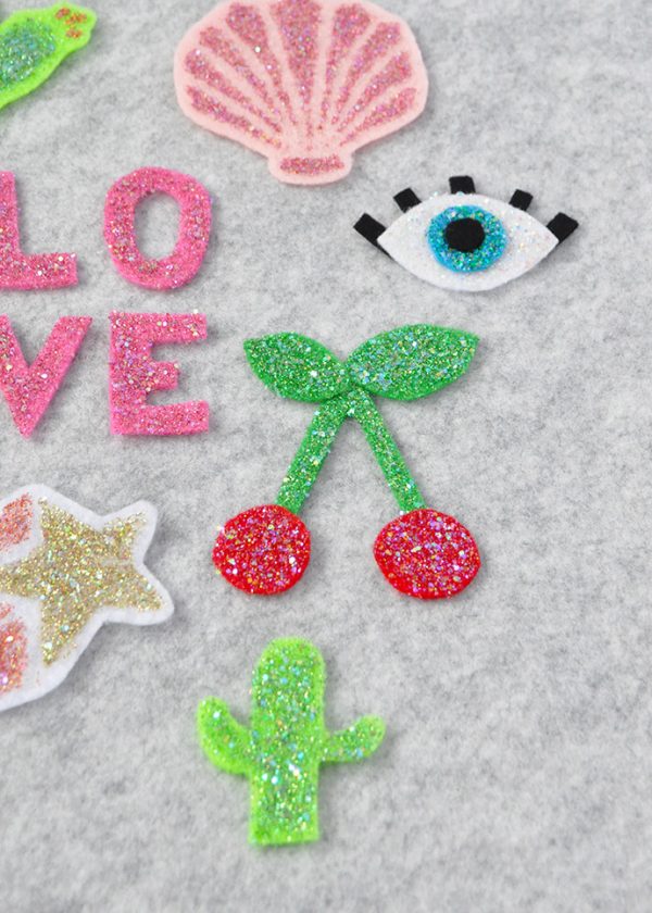 How to Make Your Own Glitter Patches | Handmade Charlotte