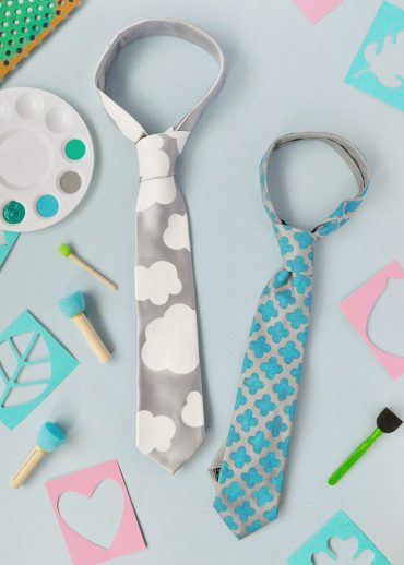 How to Make Stenciled Ties | Handmade Charlotte