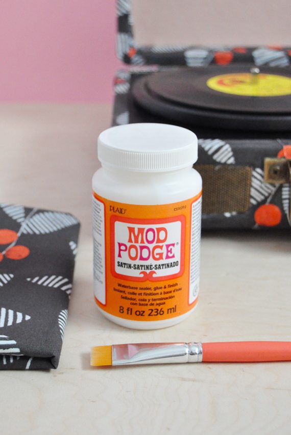 How to Customize Your Record Player with Mod Podge | Handmade Charlotte
