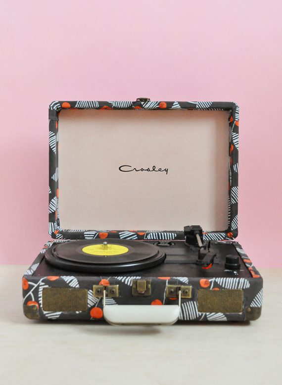 How to Customize Your Record Player with Mod Podge | Handmade Charlotte