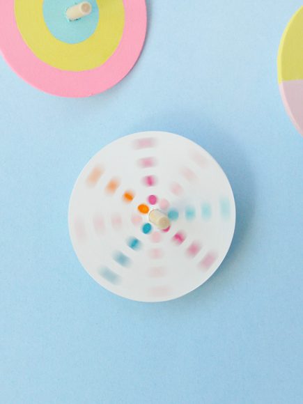 Rainbow Spinning Tops | Handmade Charlotte