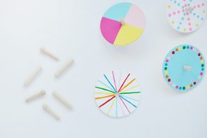 Rainbow Spinning Tops | Handmade Charlotte
