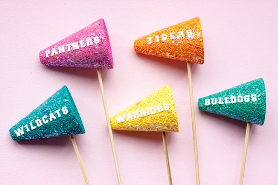 DIY Megaphone Cake Toppers | Handmade Charlotte