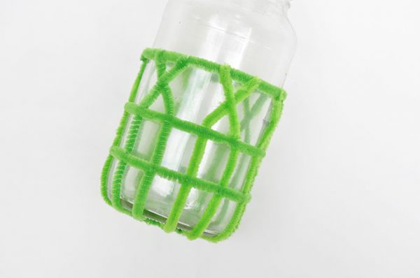 Woven Pipe Cleaner Jars | Handmade Charlotte