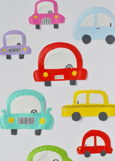 Painted Paper Plates Cars | Handmade Charlotte