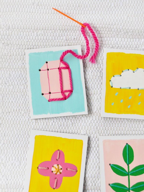 Painted Stitch Cards | Handmade Charlotte
