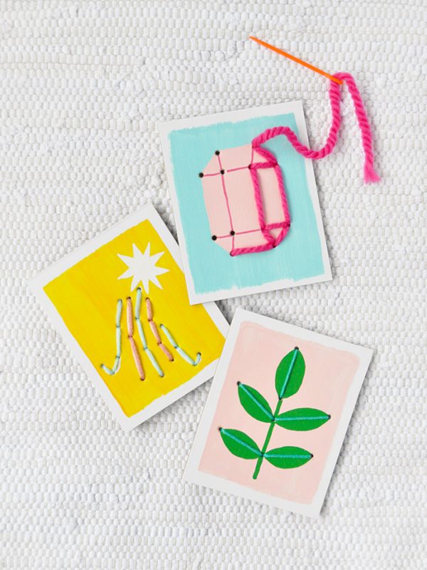 Painted Stitch Cards | Handmade Charlotte