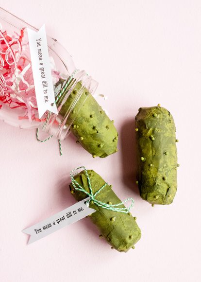 Pickle Piñata Valentines | Handmade Charlotte