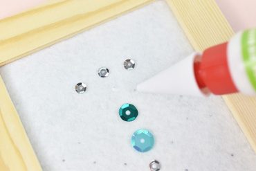 DIY Snowflake Sequin Art | Handmade Charlotte