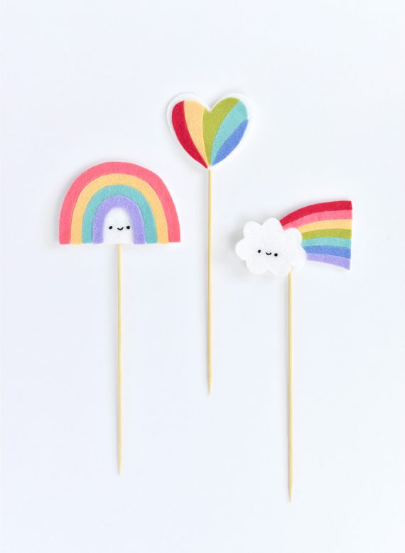 End of the Rainbow Plant Picks | Handmade Charlotte