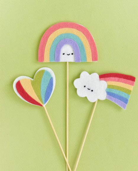 End of the Rainbow Plant Picks | Handmade Charlotte