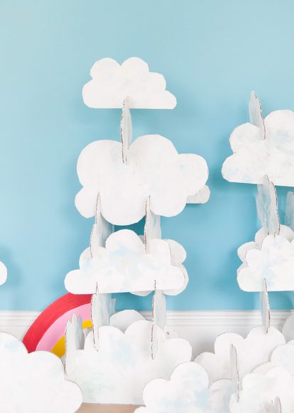 Cardboard Stacking Clouds | Handmade Charlotte