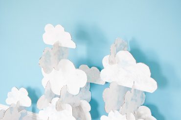 Cardboard Stacking Clouds | Handmade Charlotte