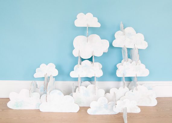 Cardboard Stacking Clouds | Handmade Charlotte