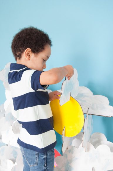 Cardboard Stacking Clouds | Handmade Charlotte