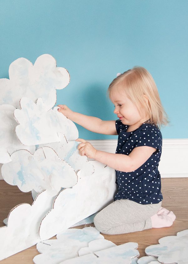 Cardboard Stacking Clouds | Handmade Charlotte