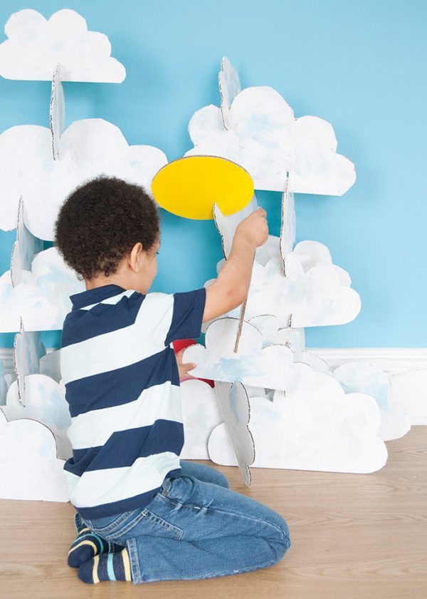 Cardboard Stacking Clouds | Handmade Charlotte