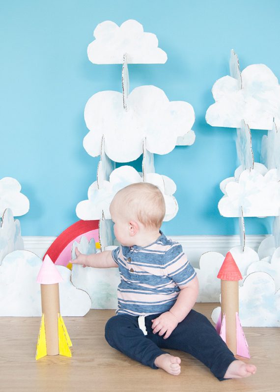 Cardboard Stacking Clouds | Handmade Charlotte