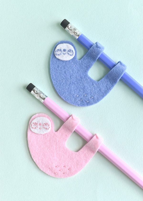 Sweet Sloth Pencil Toppers | Handmade Charlotte