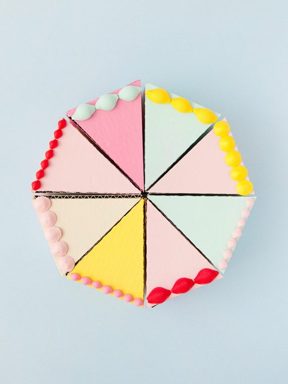 Cardboard Cake Slice Party Favors | Handmade Charlotte